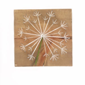 Stained Dandelion String Art | Perfect for Everyday Home Decor | Dandelion Wood Wall Art ...