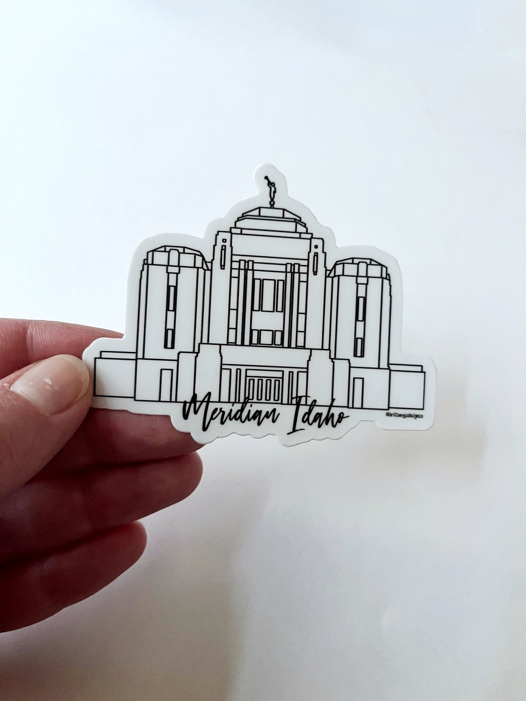 Meridian Idaho LDS Temple Sticker, I Love to See the Temple, Primary ...