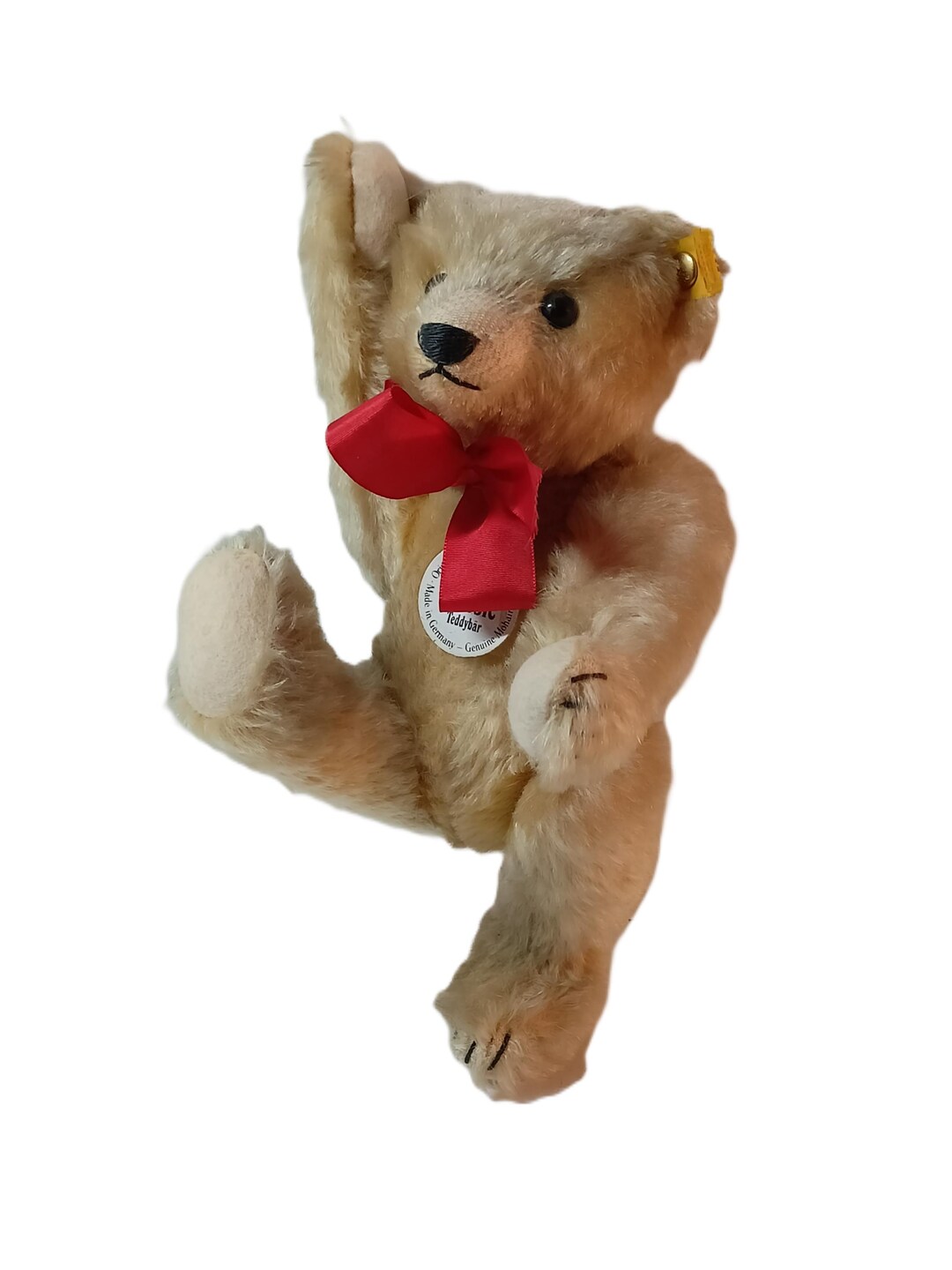 Steiff Classic Teddy Bear Mohair With Flag & Button ID – Vintage ...