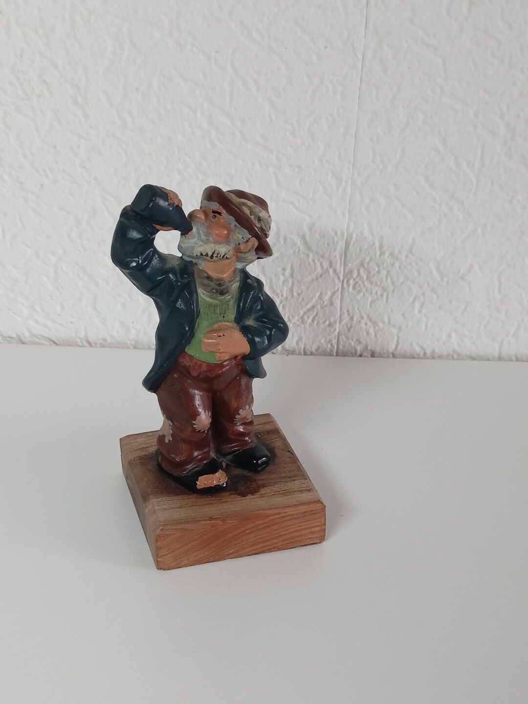 Metal Figure, Drinking Clochard, Tramp, Squire Made of Metal ...