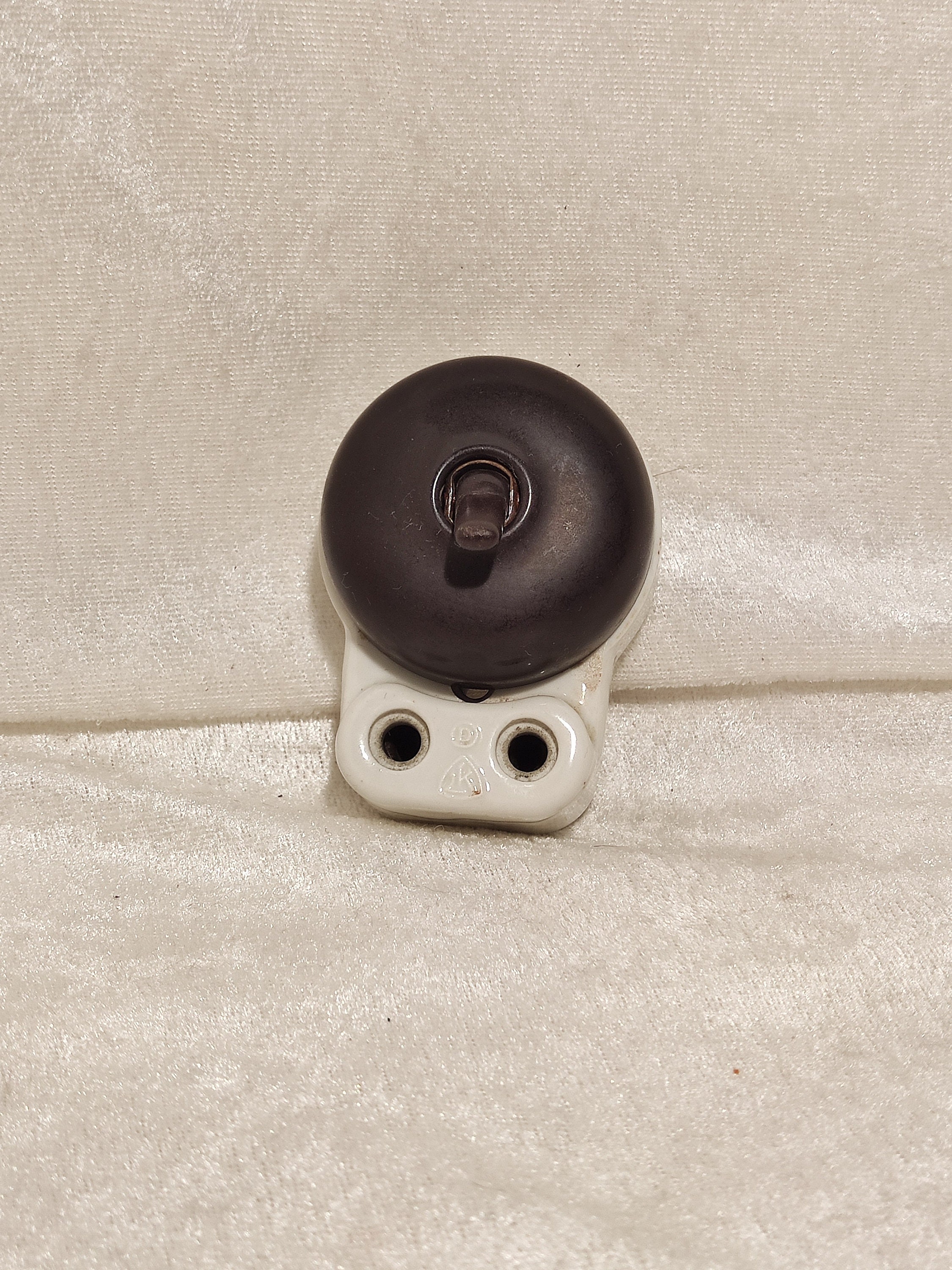 Danish antique switch with socket porcelain with bakelite cap | Etsy