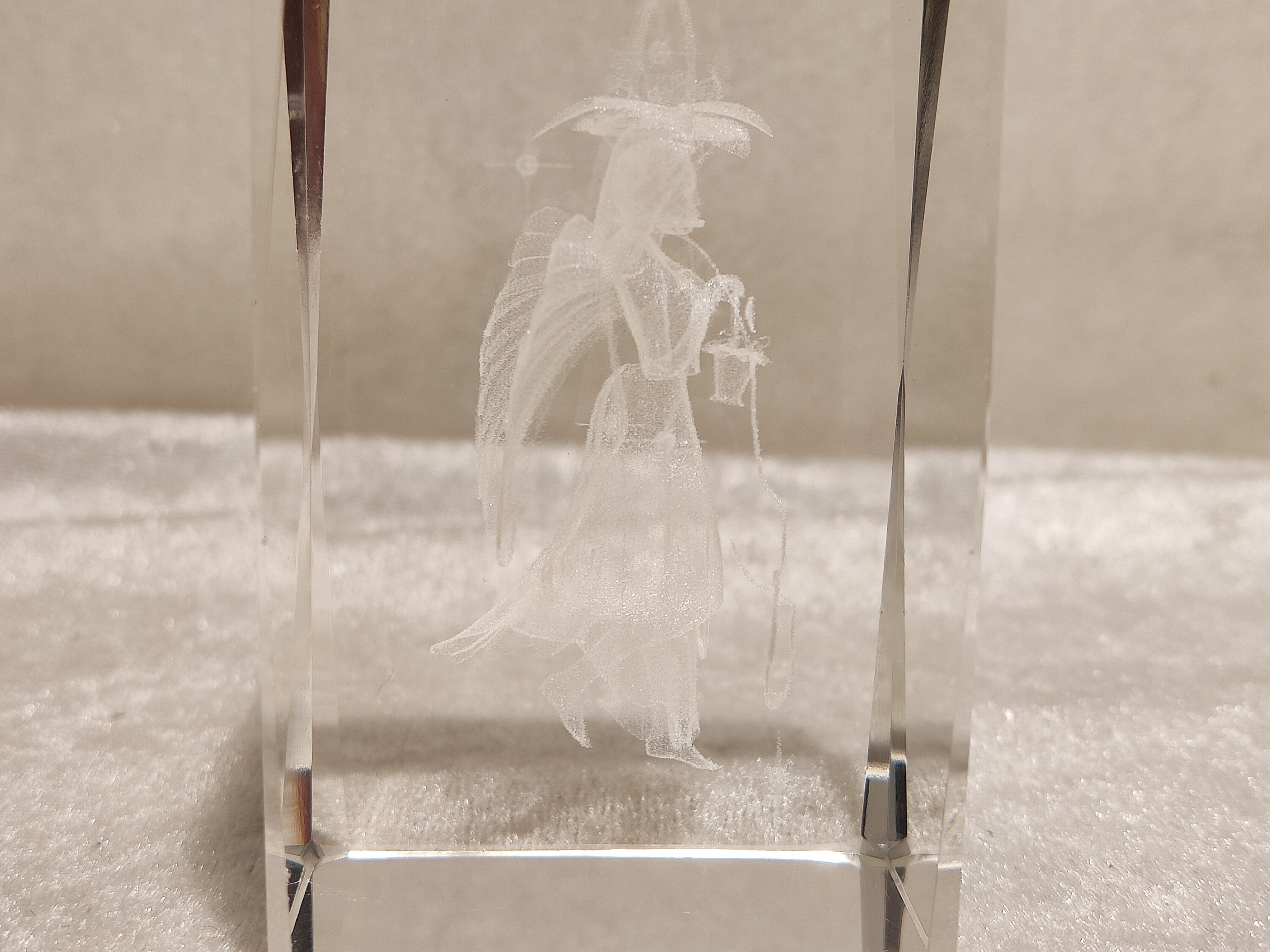 Lasered glass crystal with fairy glass crystal fairy figure | Etsy
