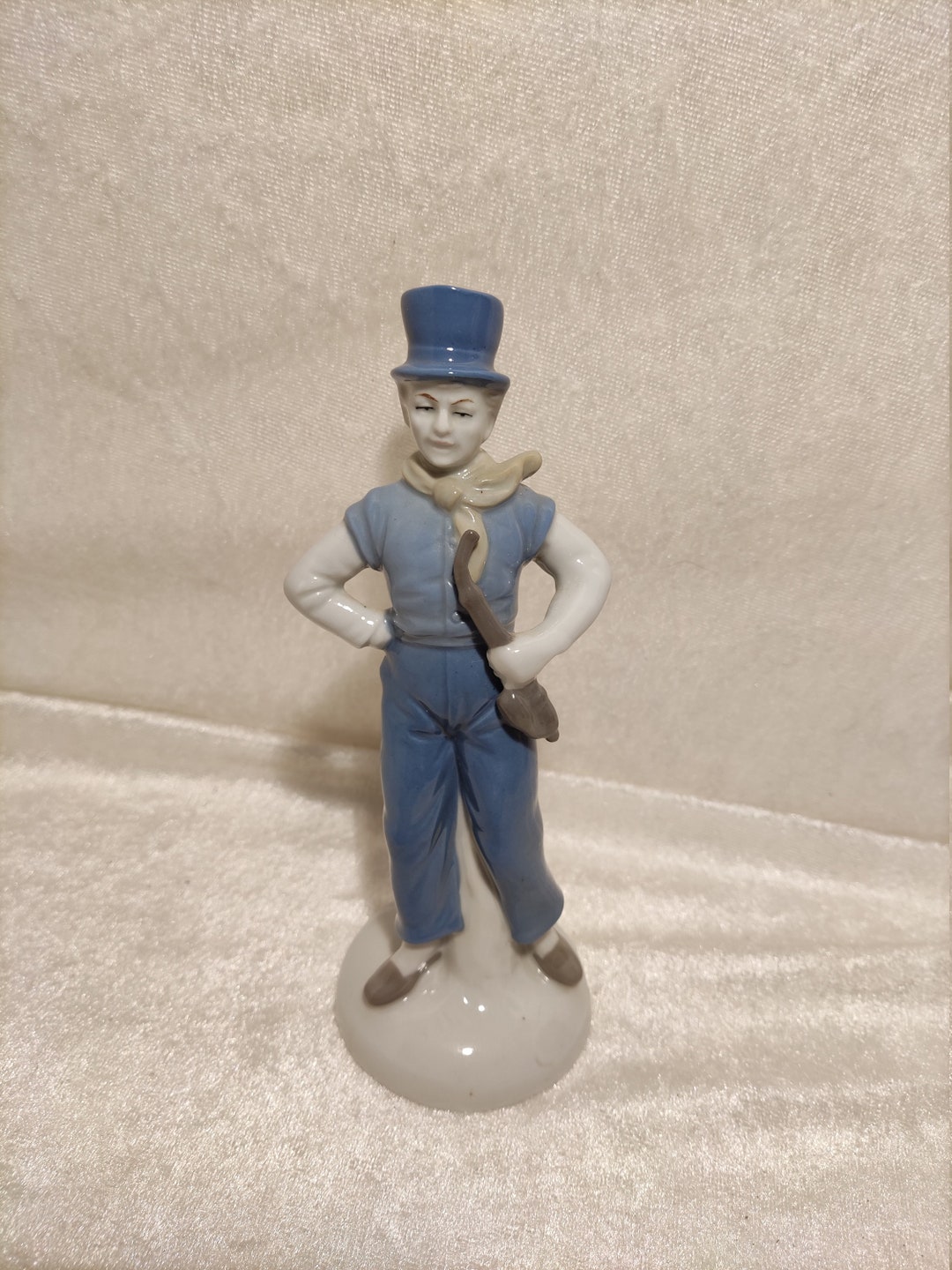 Porcelain Figurine Man With Cylinder and Hunter Whistle in - Etsy