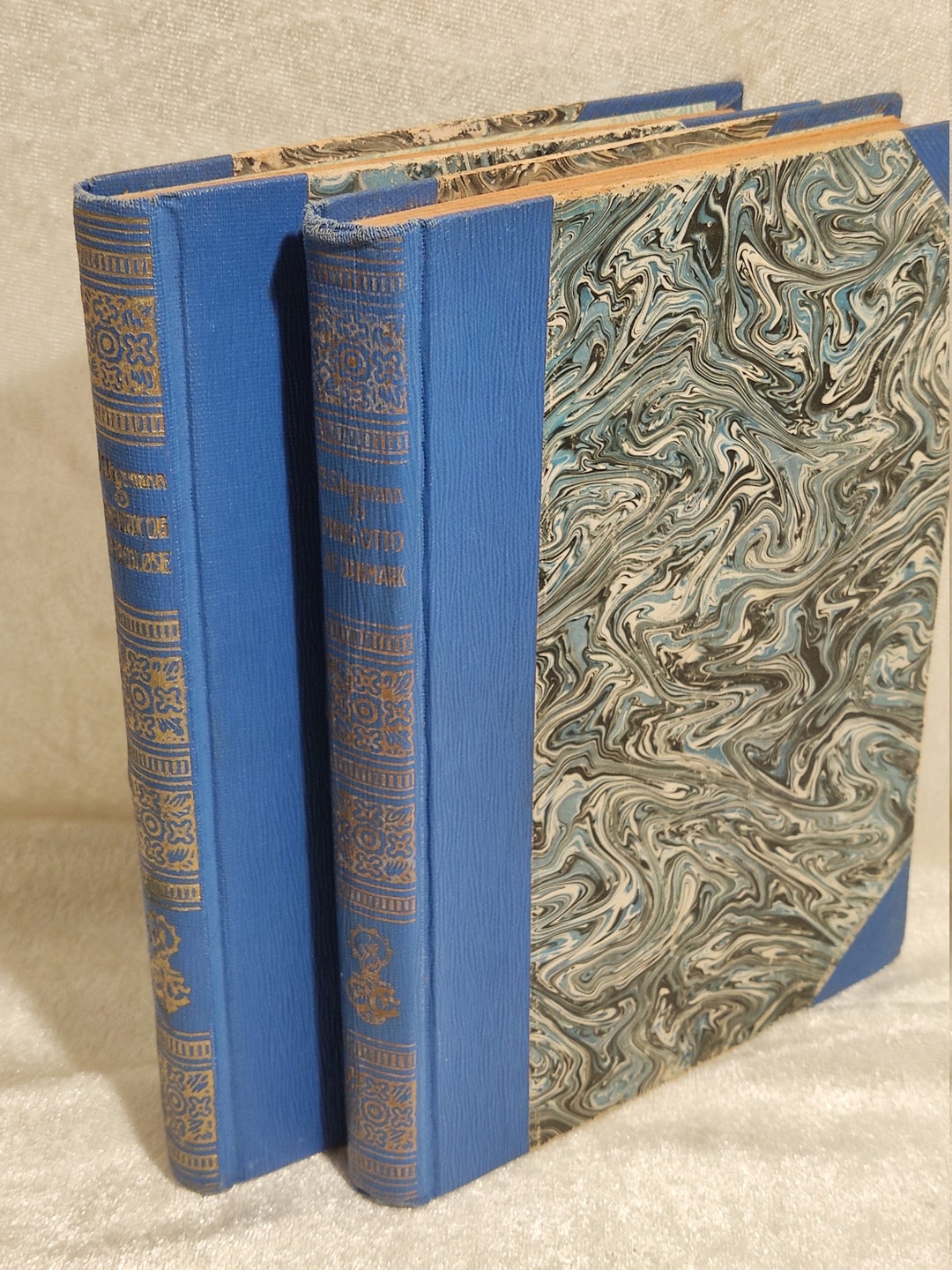 2 libros BS Ingemann Prinz Otto af Dinamarca 1929 en muy buen estado ...