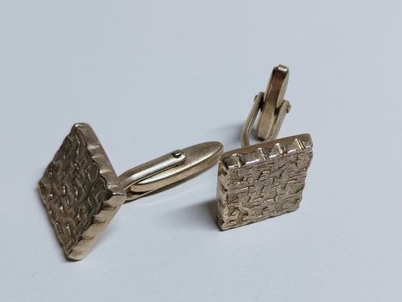 Cufflinks Brutalist Style - Gem
