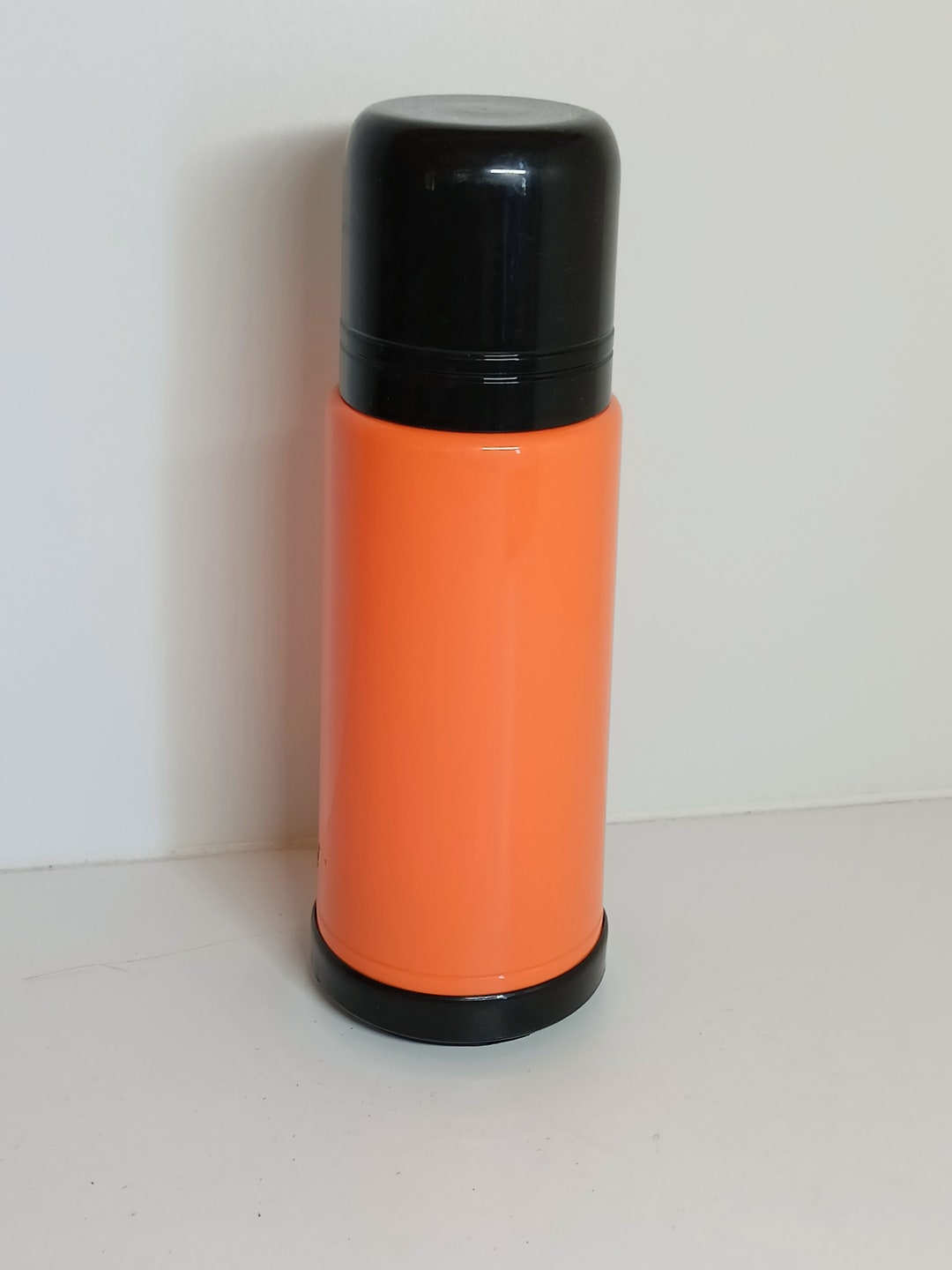 Jug Emsa Vintage Design Thermos Flask Orange With Black Drinking Cup ...