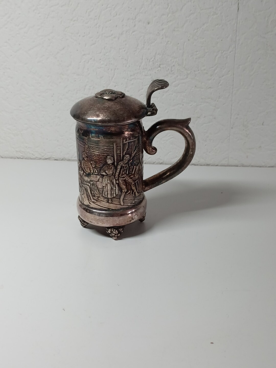Silver-plated Tankard, Metal Drinking Cup, Metal Jug, Metal Alloy ...