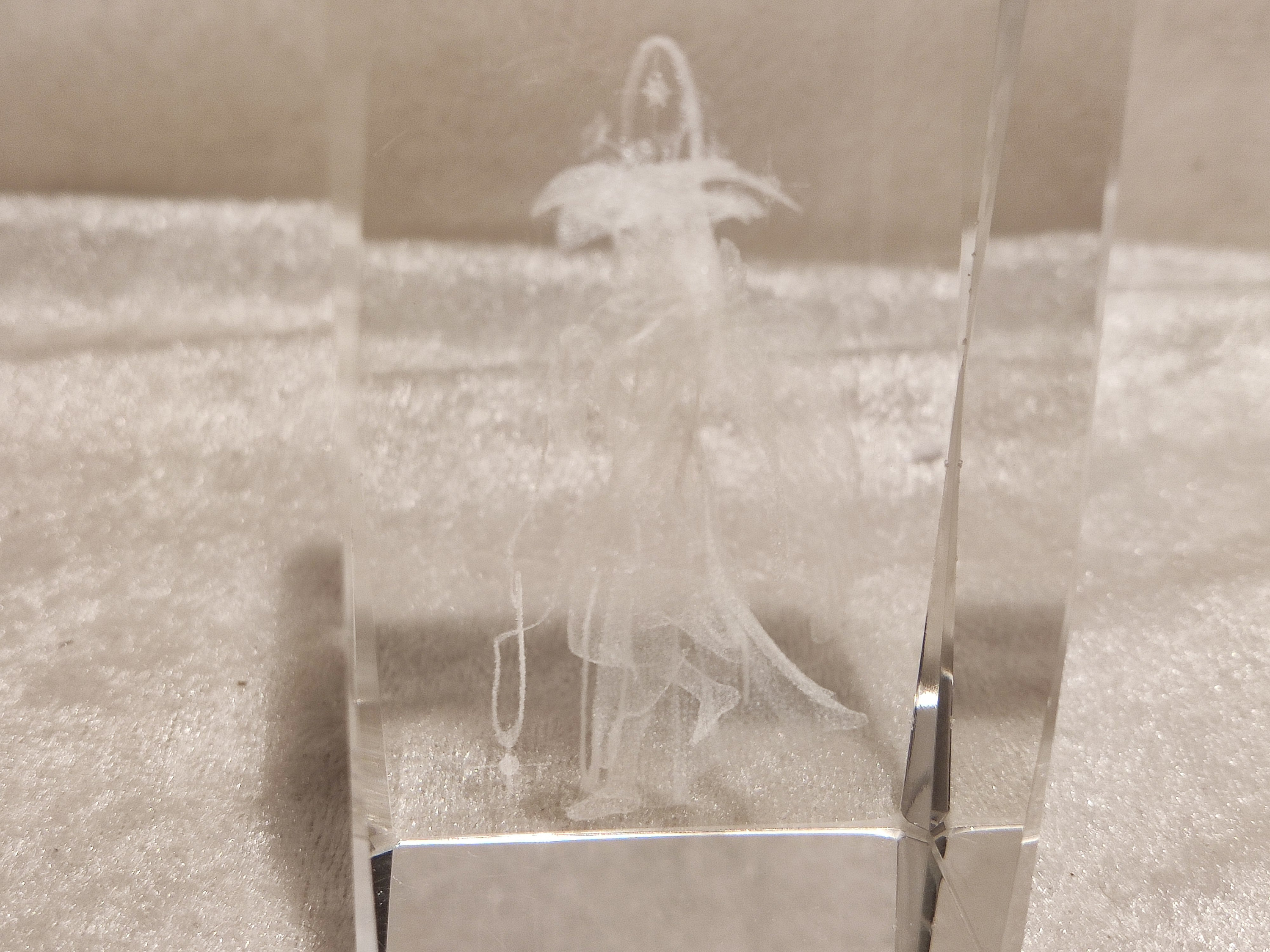Lasered Glass Crystal With Fairy Glass Crystal Fairy Figure Laser ...