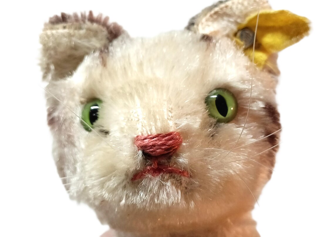 Cat Steiff Button and Flag, Steiff Animal, Collectible Toy and Toy ...