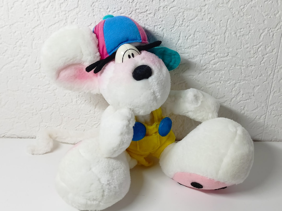 Diddlmaus, Diddl Mouse, Yellow Dungarees Pink Blue Capi, Plush Mouse ...