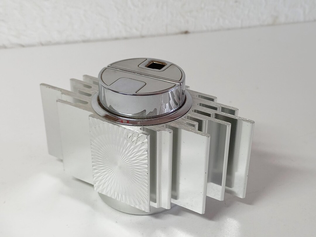 Brutalist 60s/70s Table Lighter by Sarome, Space Age Gas Lighter ...