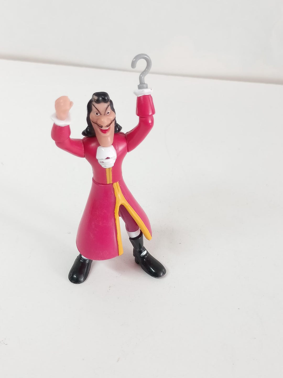 Captain Hook Figure 8 Cm Disney Peter Pan Rubbery Plastic Well ...