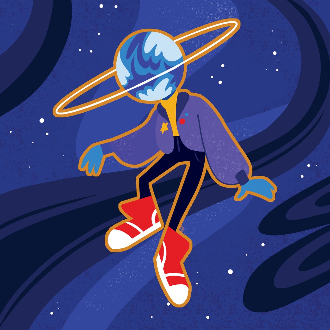 Earth Object Head Sticker!! - Etsy