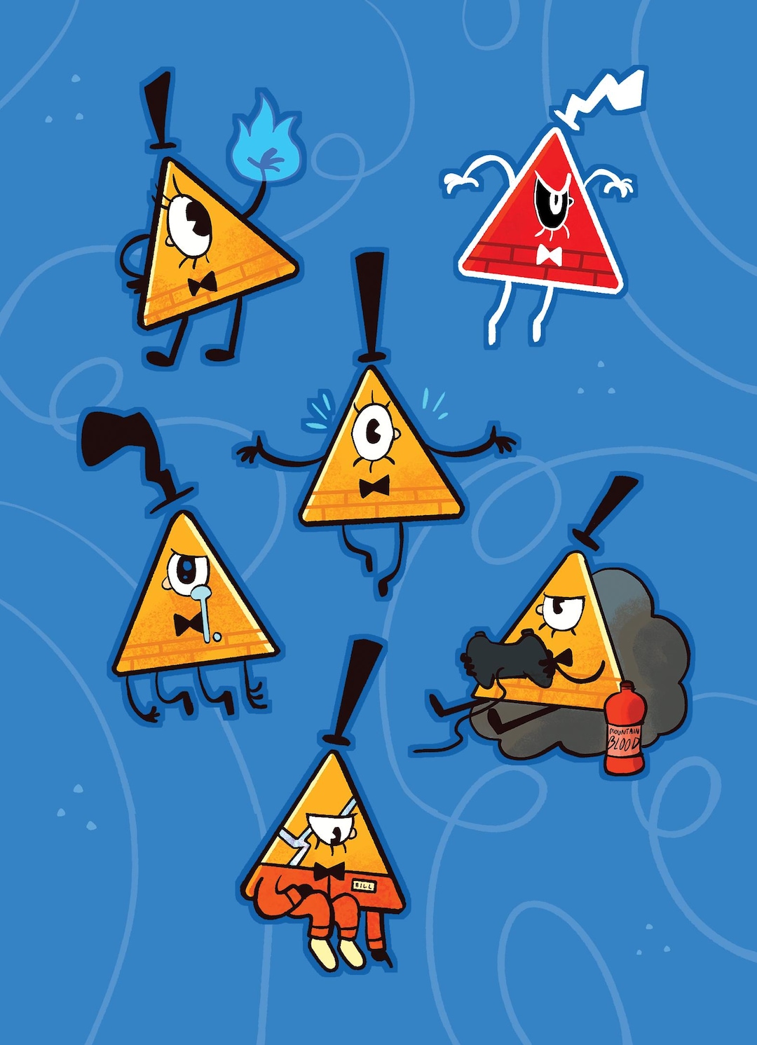Bill Cipher Sticker Sheet - Etsy