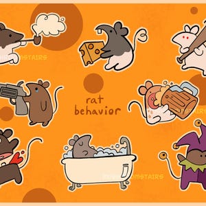 Rat Behavior Sticker Sheet - Etsy