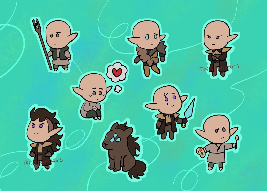 Solas Dragon Age Sticker Sheet - Etsy