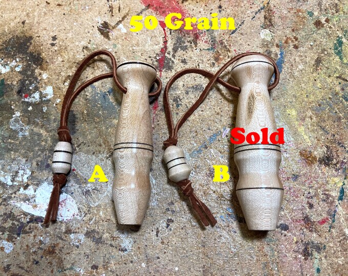 50 Grain Wooden Black Powder Measure for Muzzleloaders Maple Hardwood ...