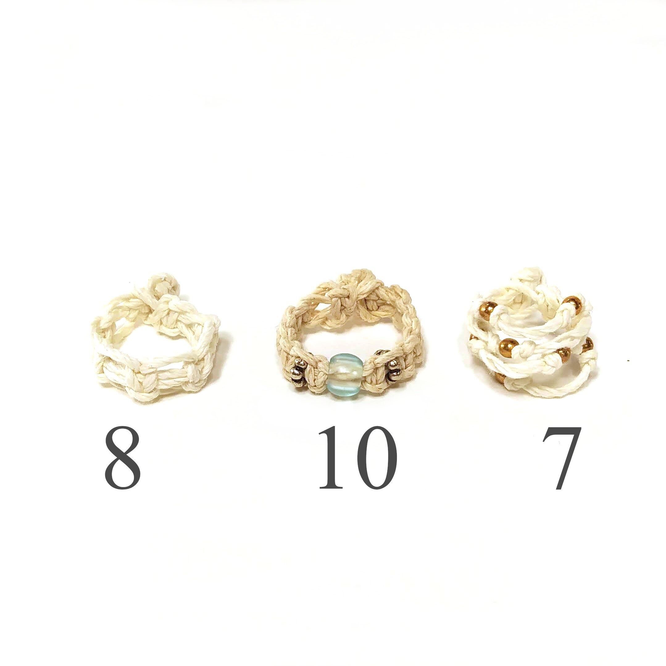 100% Natural Hemp Rings Colorful Hemp Cord Rings Jewelry From the ...