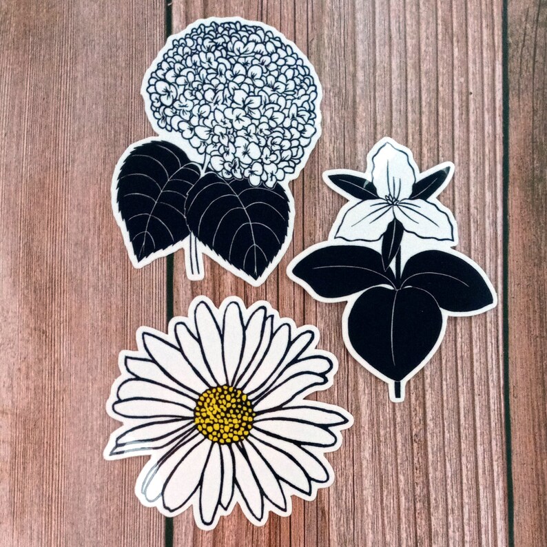 Lavender Vinyl Sticker Based on Original Linocut Print | 3 Inch Matte ...