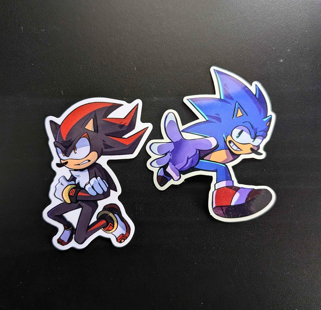 Sonic the Hedgehog Stickers | Sonic and Shadow - Etsy