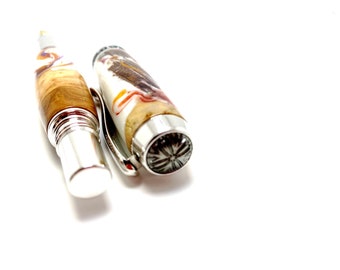Paper lilacs and Scottish bark Fountain Pen white wood Pens Paper ...