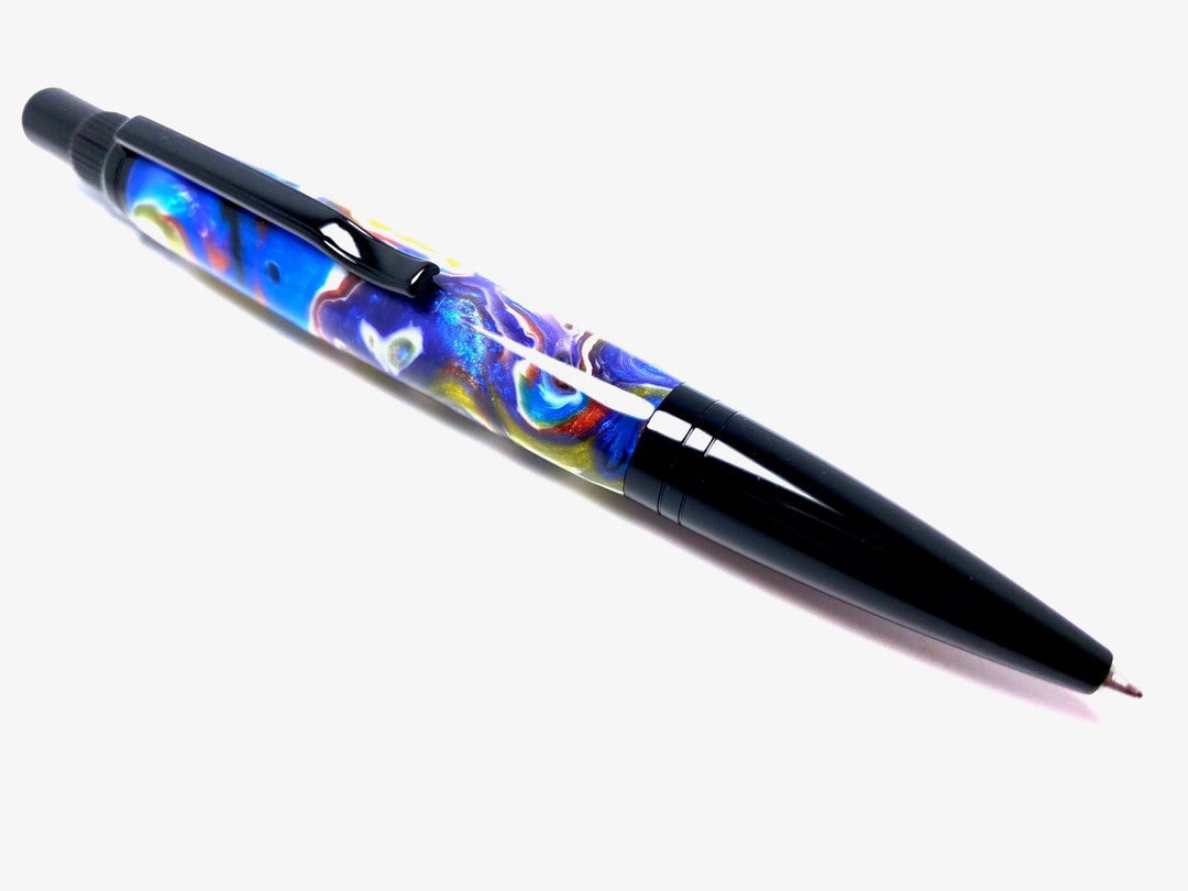 Ballpoint Twist Pen - Comic Book - Black Chrome - Etsy