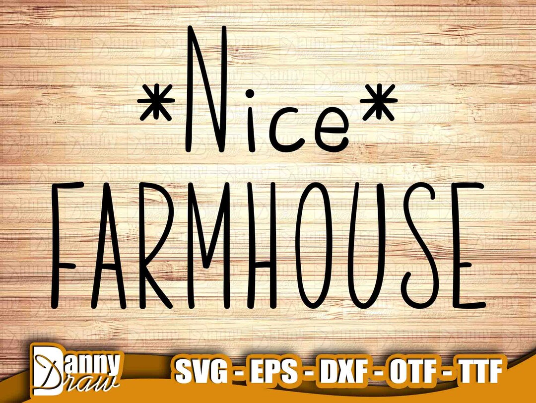 Nice Farmhouse, Font File, OTF & TTF, Rae Dunn Font Inspired ...