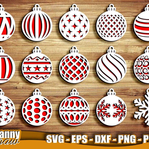 Christmas Balls Svg Christmas Decorations Cut Files | Etsy