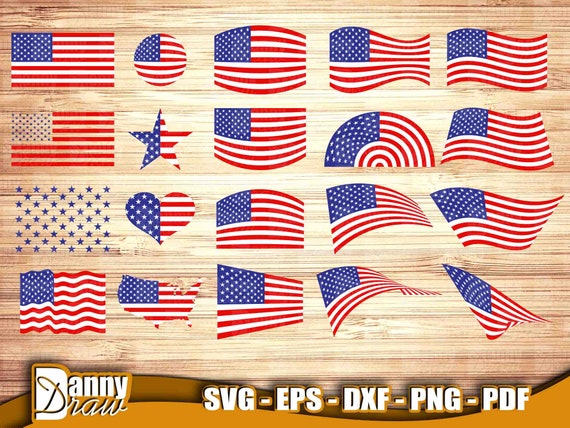 American Flag Svg 4th of July SVG Bundle Pack 2 Merica Svg | Etsy