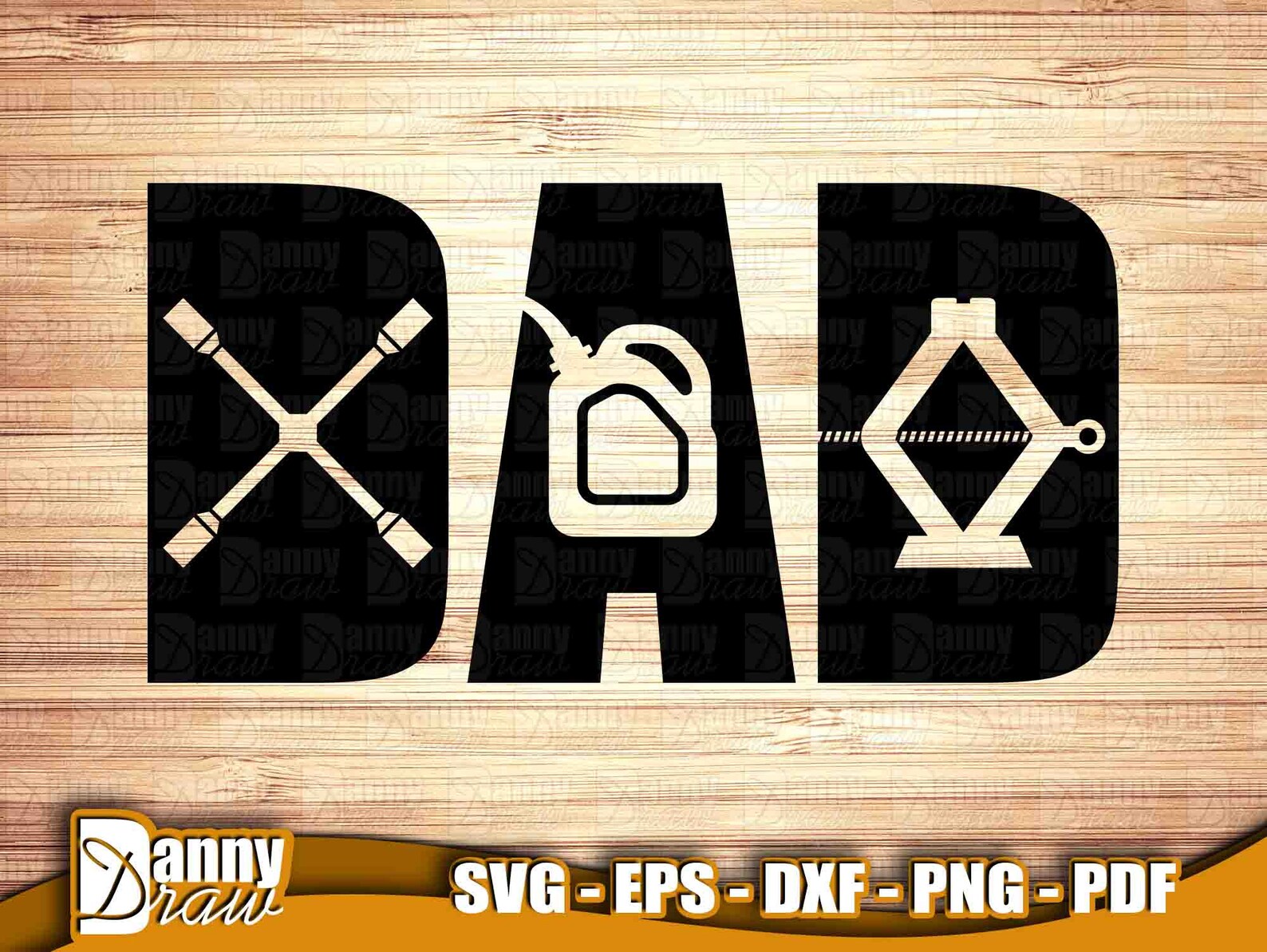 DAD Svg Mechanic DAD Svg Fathers Day Svg Gas Can Svg Jack | Etsy