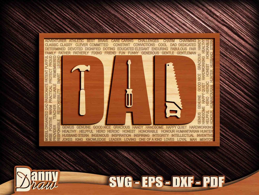 DAD Svg, DAD Tools Svg, Father's Day Svg, Dad Life, Dad Sign Cut File ...