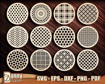 Square Coasters SVG, Coaster Grill Trivet Templates, Trivet Templates ...