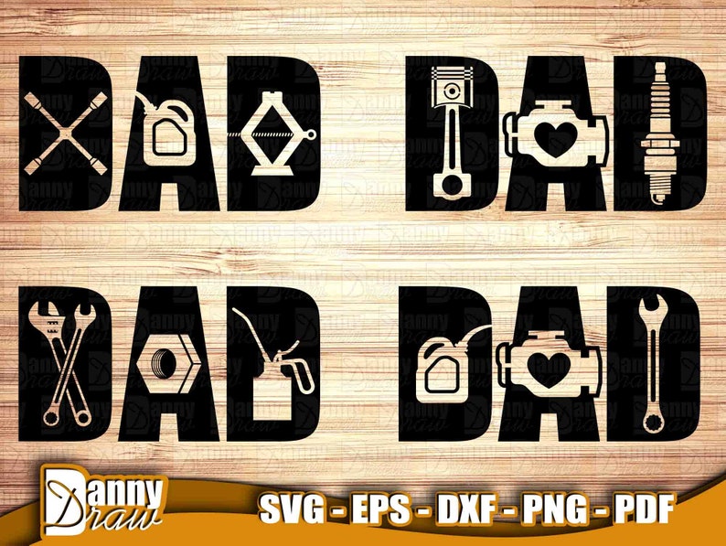 DAD Svg, Mechanic DAD Svg, Fathers Day Svg, Fathers Day Bundle Svg, Dad ...