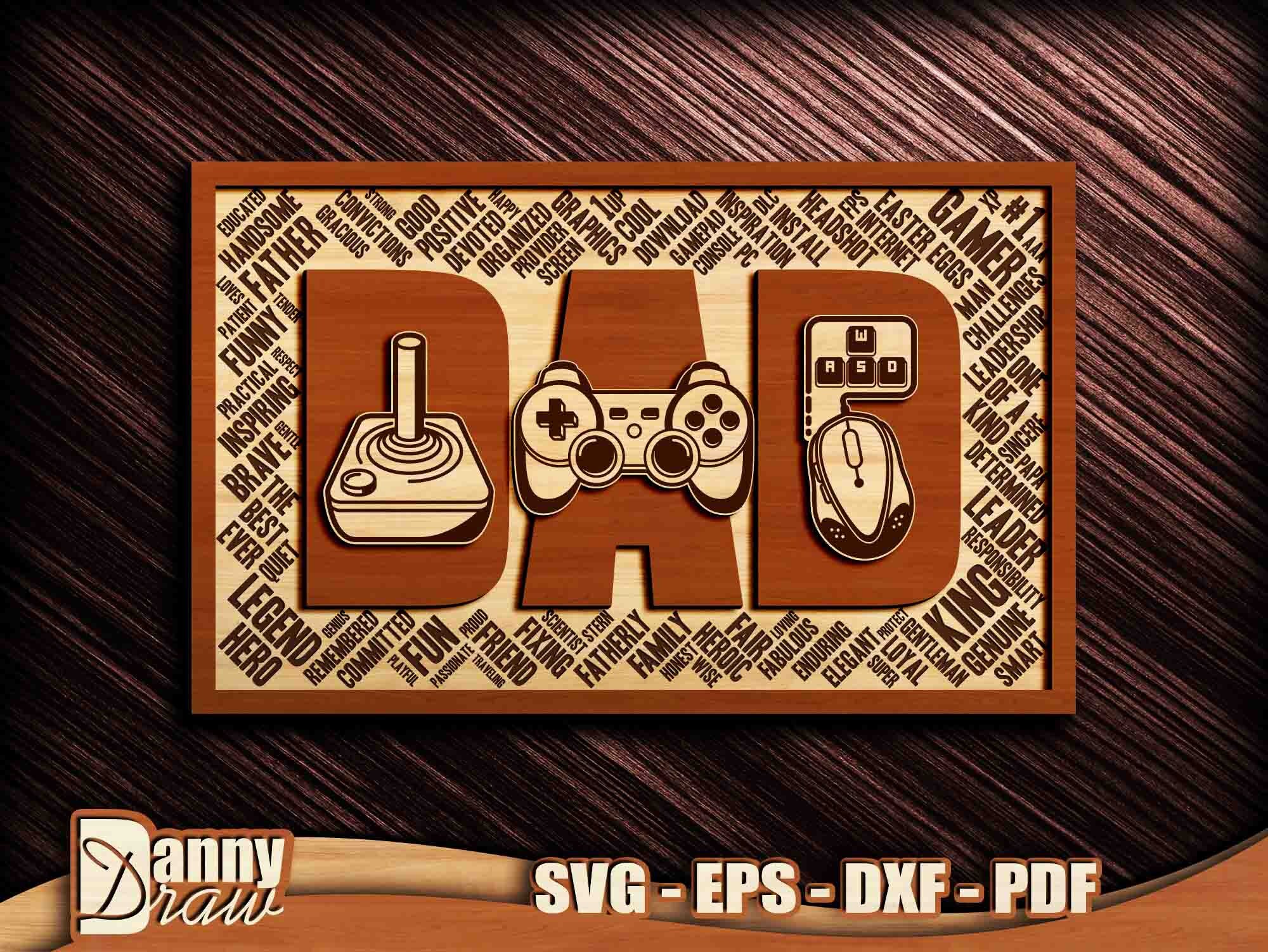 DAD Svg Gamer DAD Svg Video Game Svg Fathers Day Svg Gamer - Etsy UK