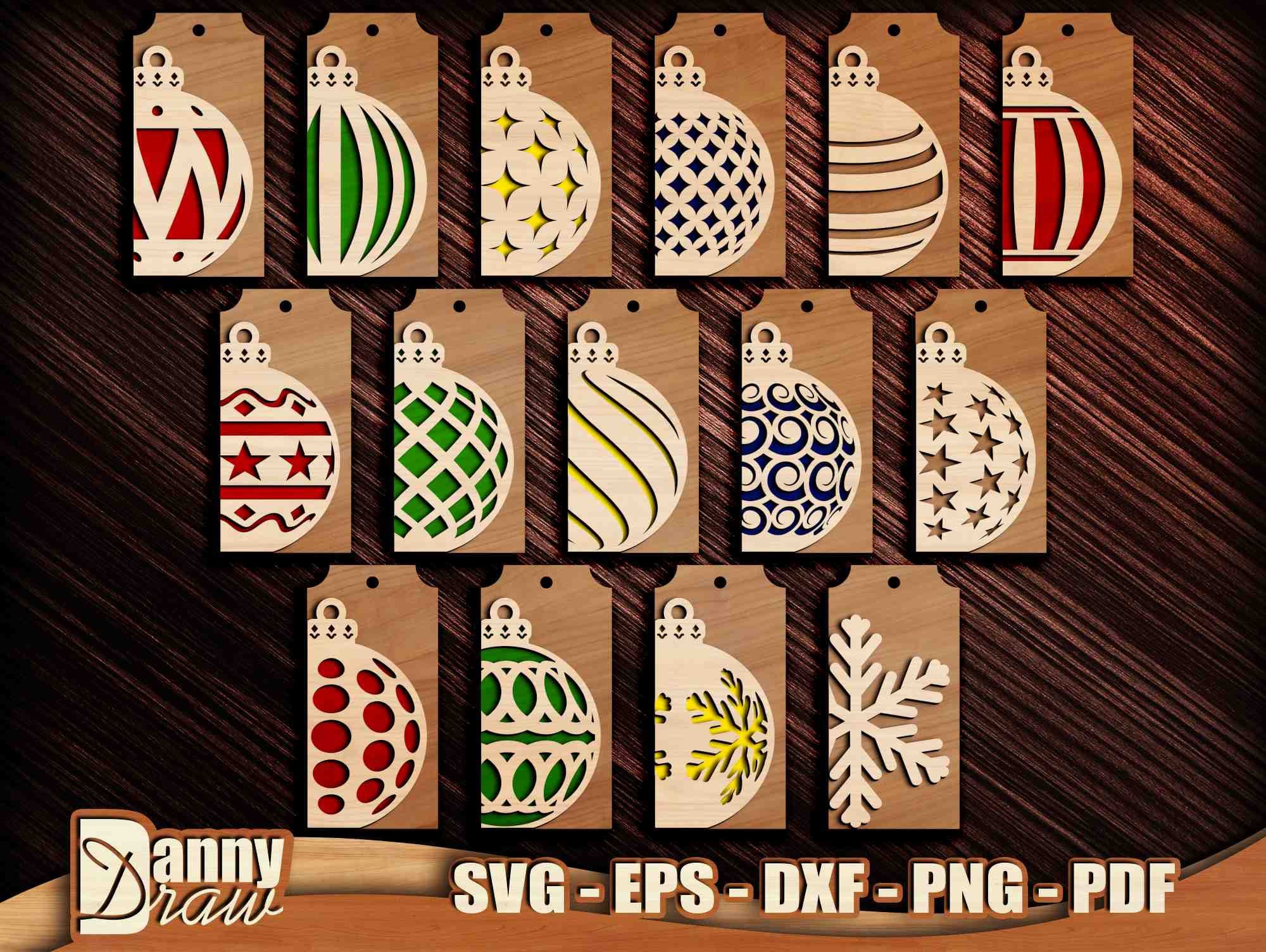 Christmas Tags Svg, Gift Tags Svg, Christmas Decoration, Christmas Tree ...