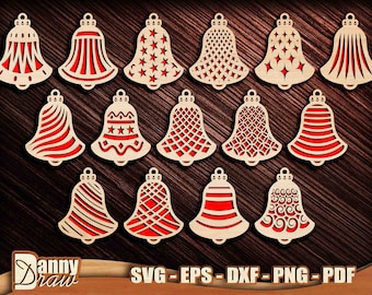 Christmas Bells DXF File for CNC Plasma Laser Waterjet - Etsy