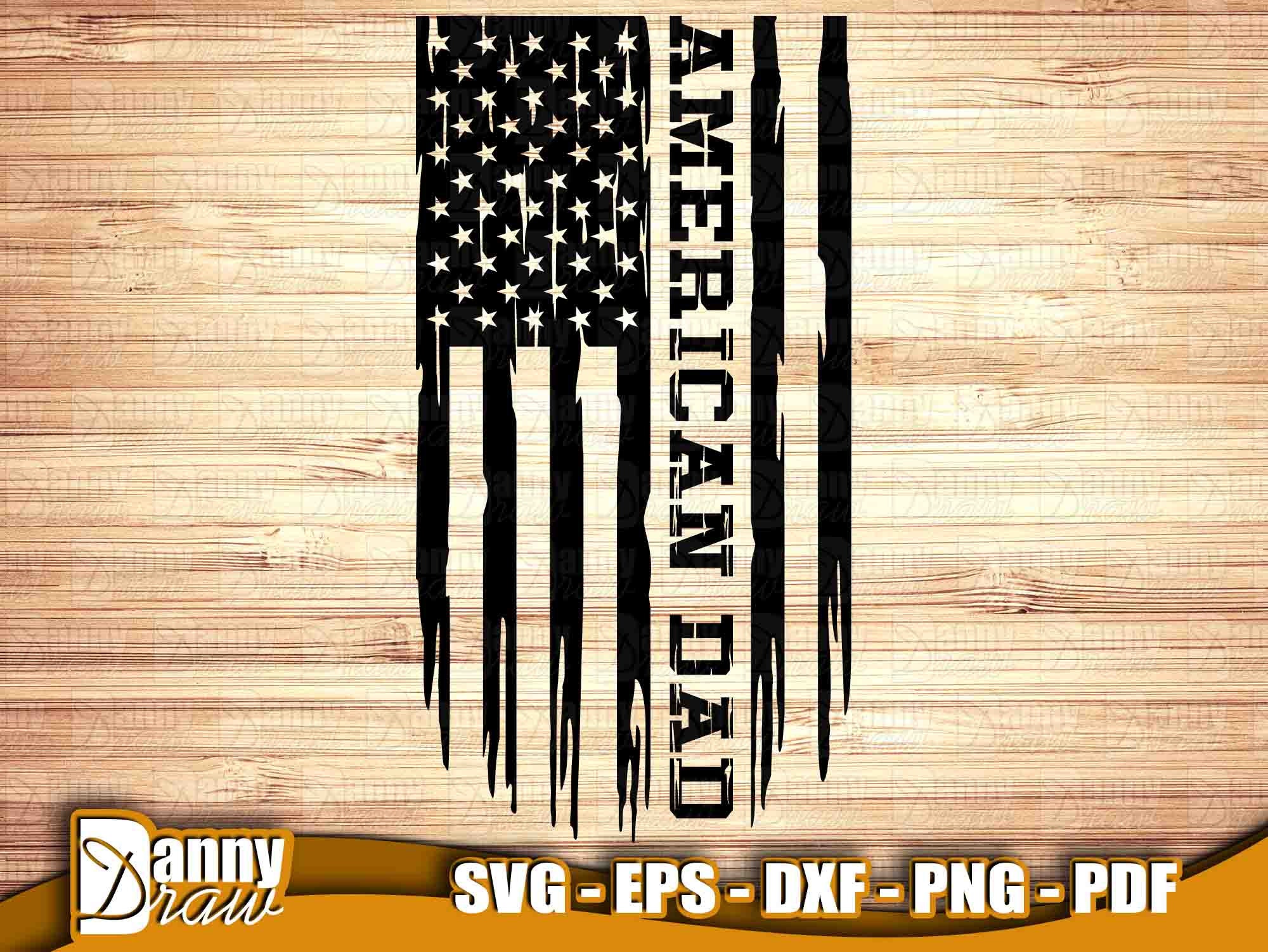 American Dad Svg Distressed Flag Svg American Flag Svg | Etsy Canada