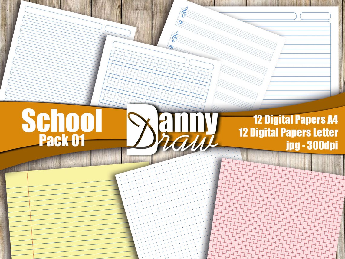 School Digital Papers Handwriting Practice Back to School | Etsy