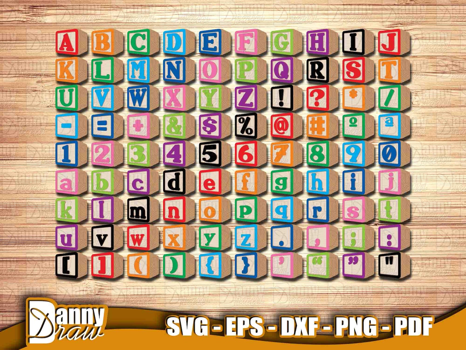 Baby Blocks Font, Baby Blocks Alphabet, Monogram Kids Blocks, Block ...