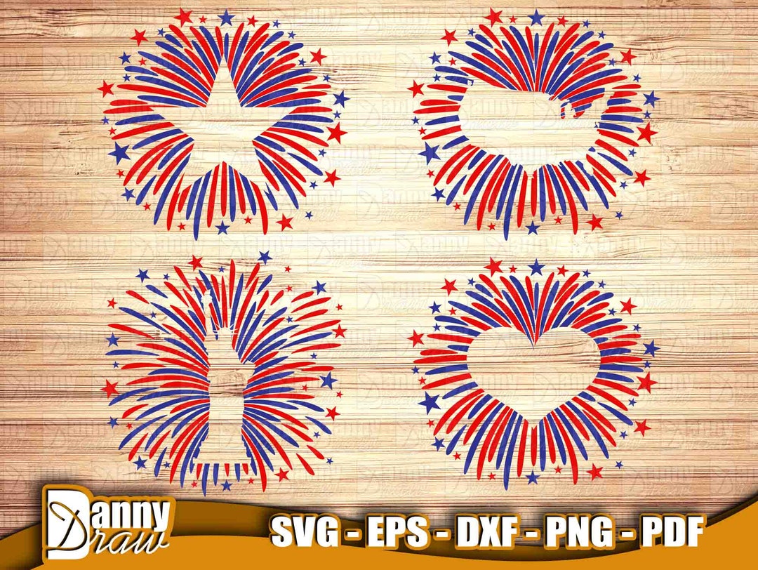 Patriotic Bundle Svg, Fireworls Bundle Svg, 4th of July SVG Bundle ...
