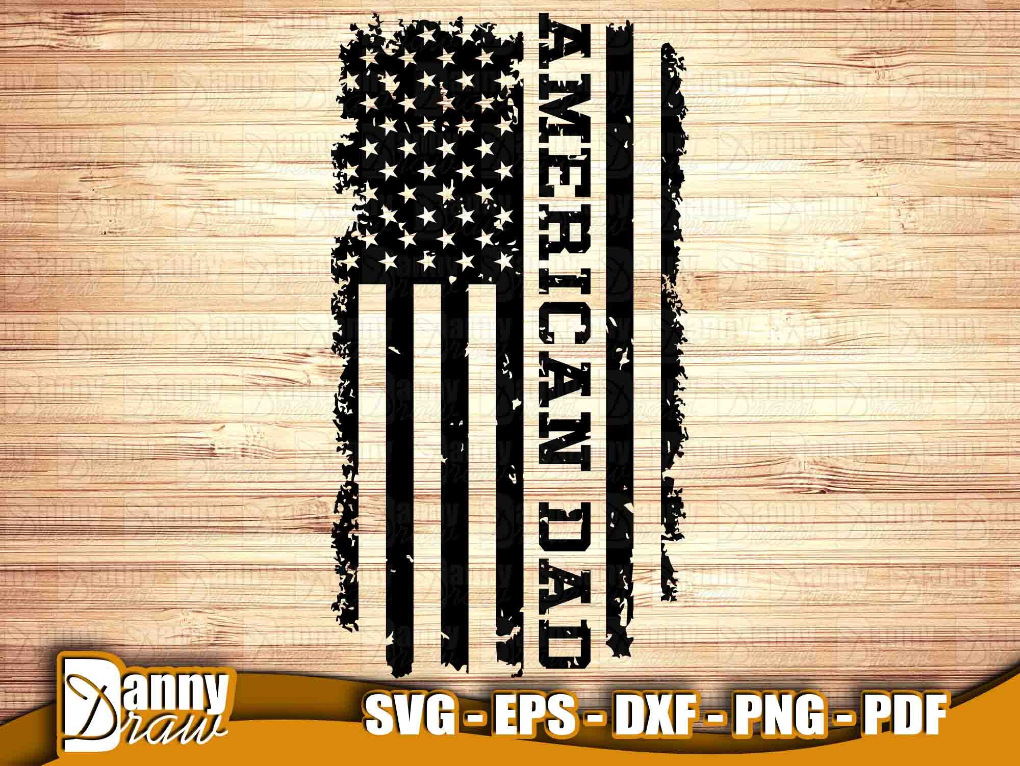 American Dad Svg Distressed Flag Svg American Flag Svg - Etsy Canada