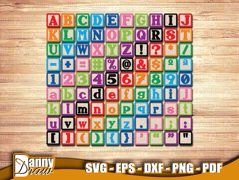 Baby Blocks Font Baby Blocks Alphabet Monogram Kids Blocks | Etsy