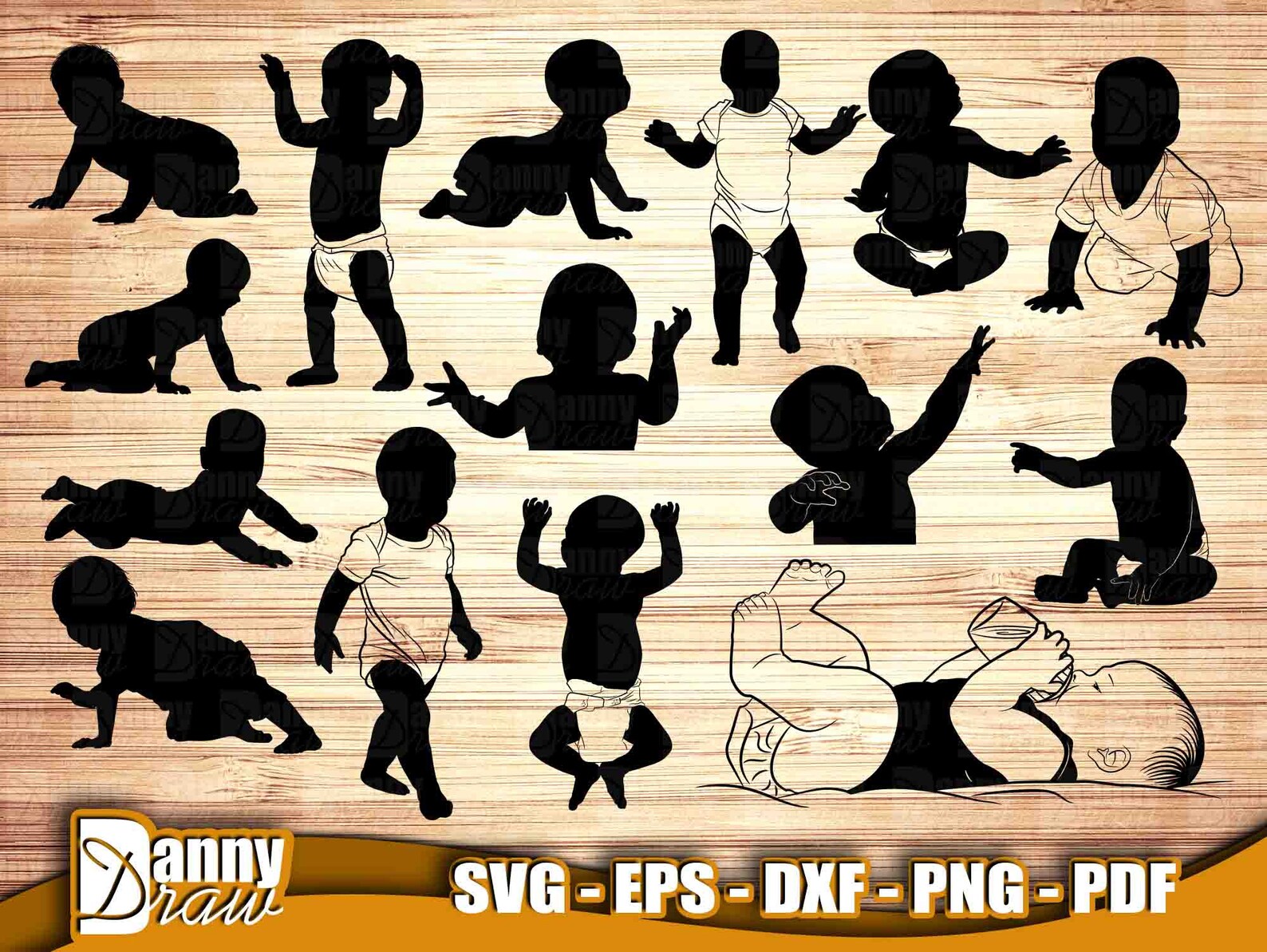 Baby Silhouette Svg Baby Svg Mother's Day Baby Shower - Etsy