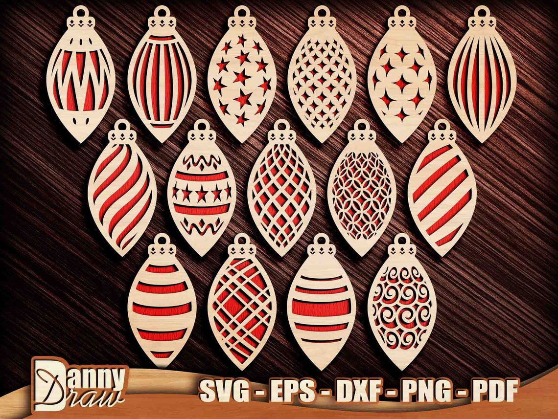 Christmas Ornaments Svg Christmas Decorations Cut Files - Etsy