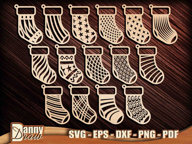 Christmas Stokings Svg, Stokings Svg, Christmas Decoration, Christmas ...