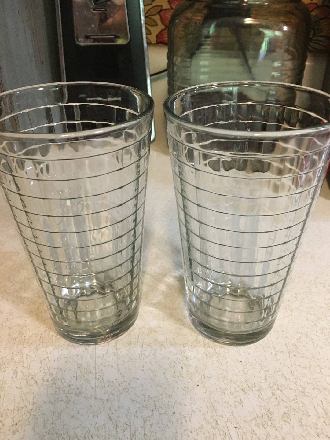 Set of Two Drinking Glasses - Etsy
