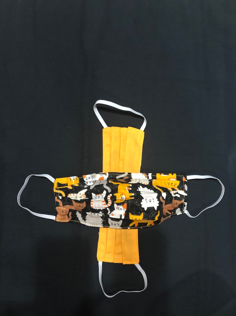 Kitten FAce MAsk WAsHable REusEable REversable FUn CAt MAsk - Etsy España