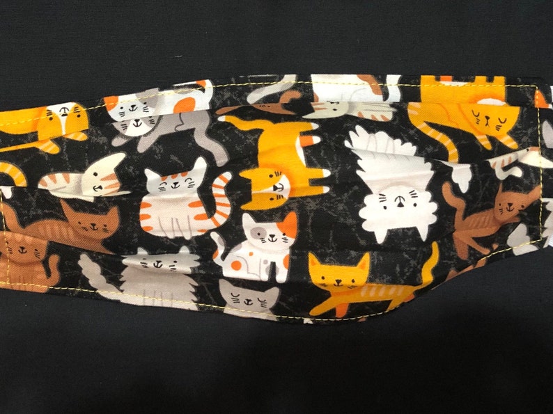 Kitten FAce MAsk WAsHable REusEable REversable FUn CAt MAsk - Etsy España
