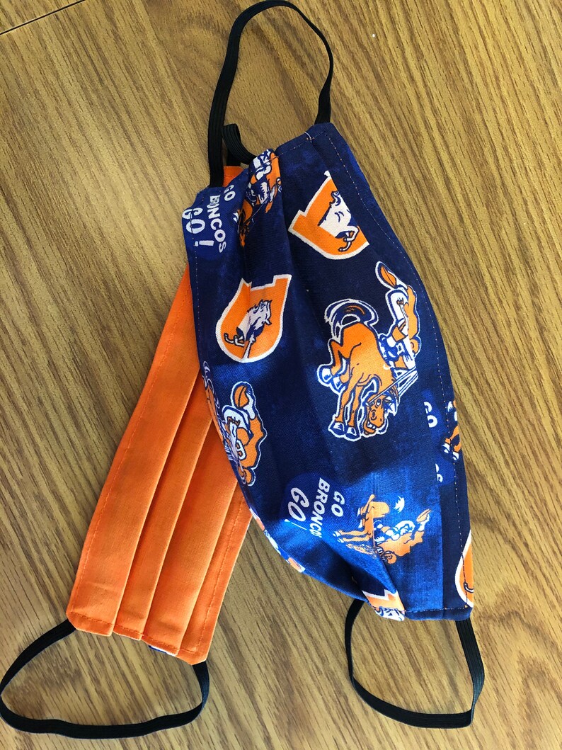 Denver Bronco NFL Face Masck. Football - Etsy
