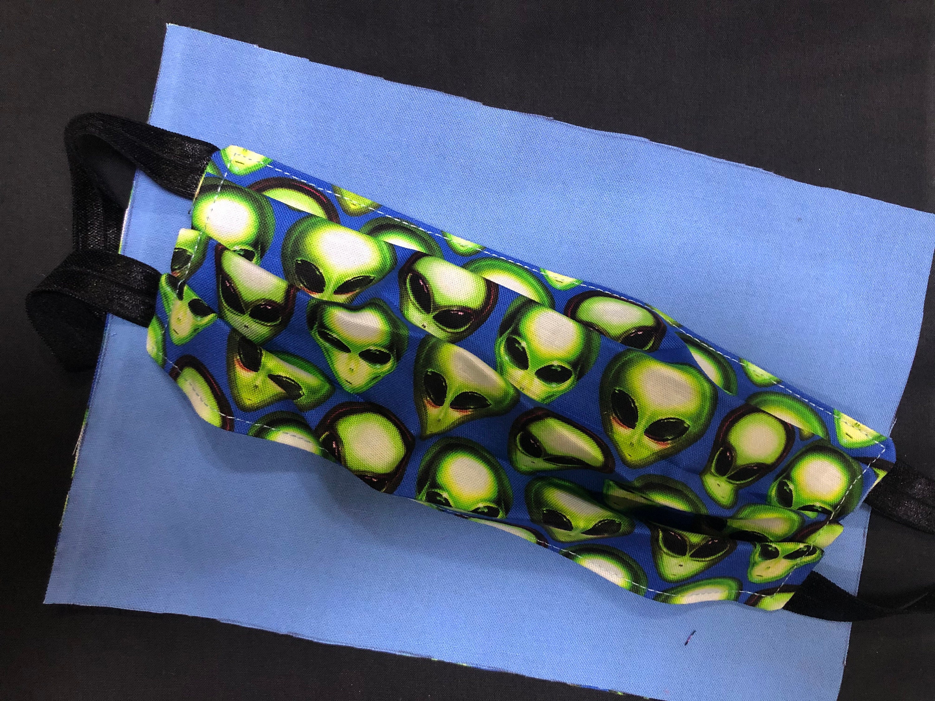 Alien Face Mask Made IN New Mexico, Roswell, UFO, Washable, Reusable ...